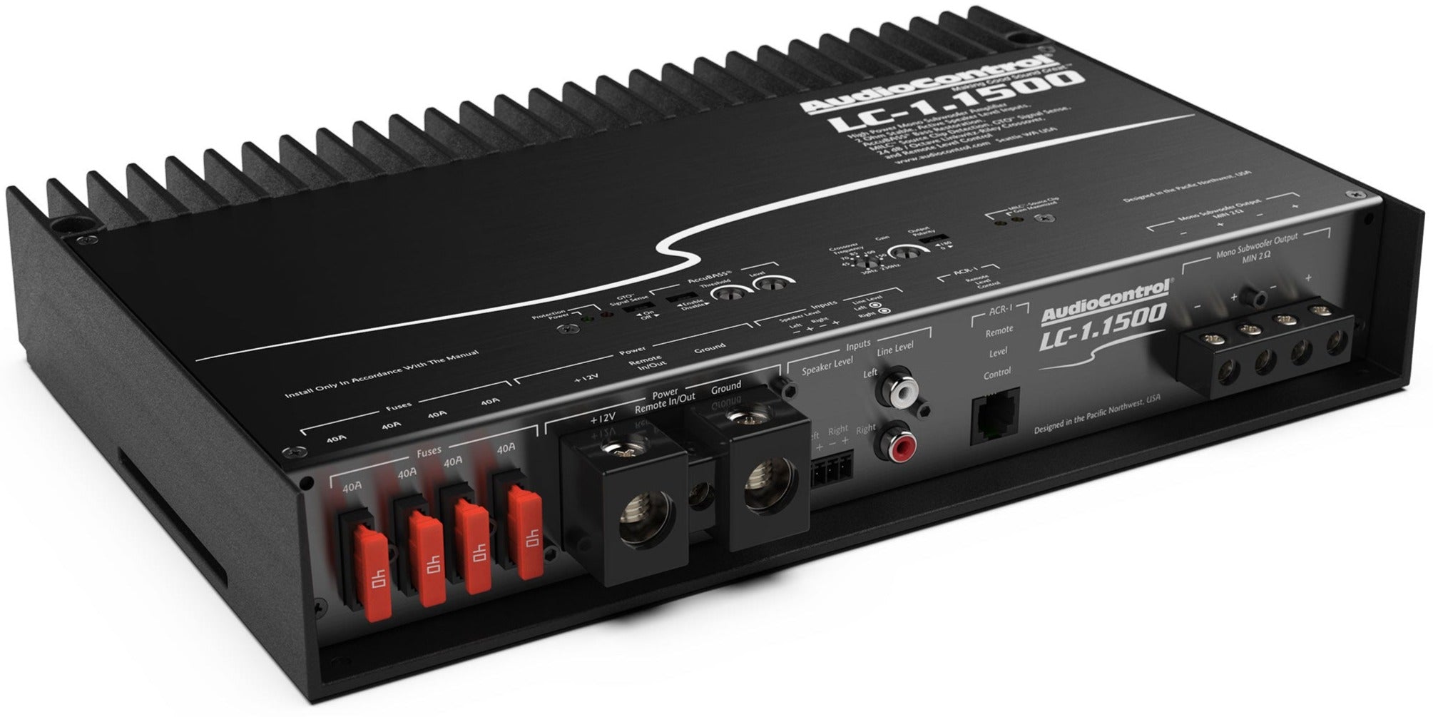 AudioControl LC-1.1500 1,500 Watt Monoblock Amplifier w/ AccuBass®